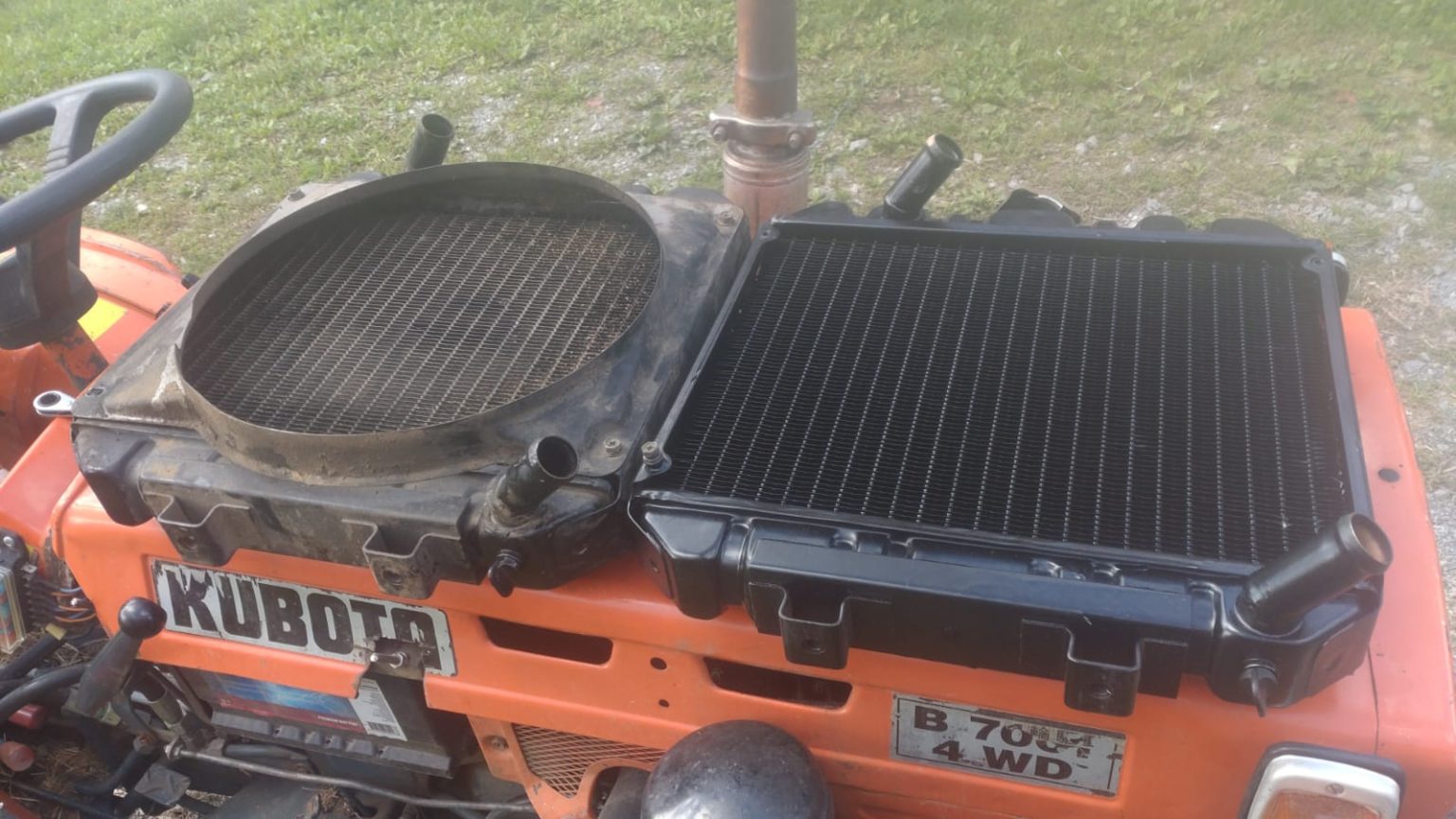 Kubota radiator replacement roadmap - Radiator and hose