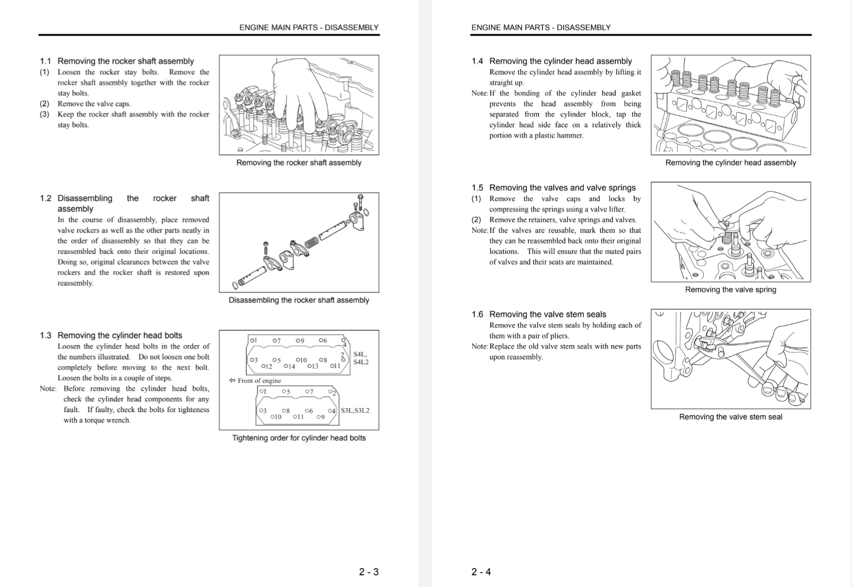 Manual service manual Mitsubishi KE70 | KE75 | K2A | K2B | K2C | Bolens ...