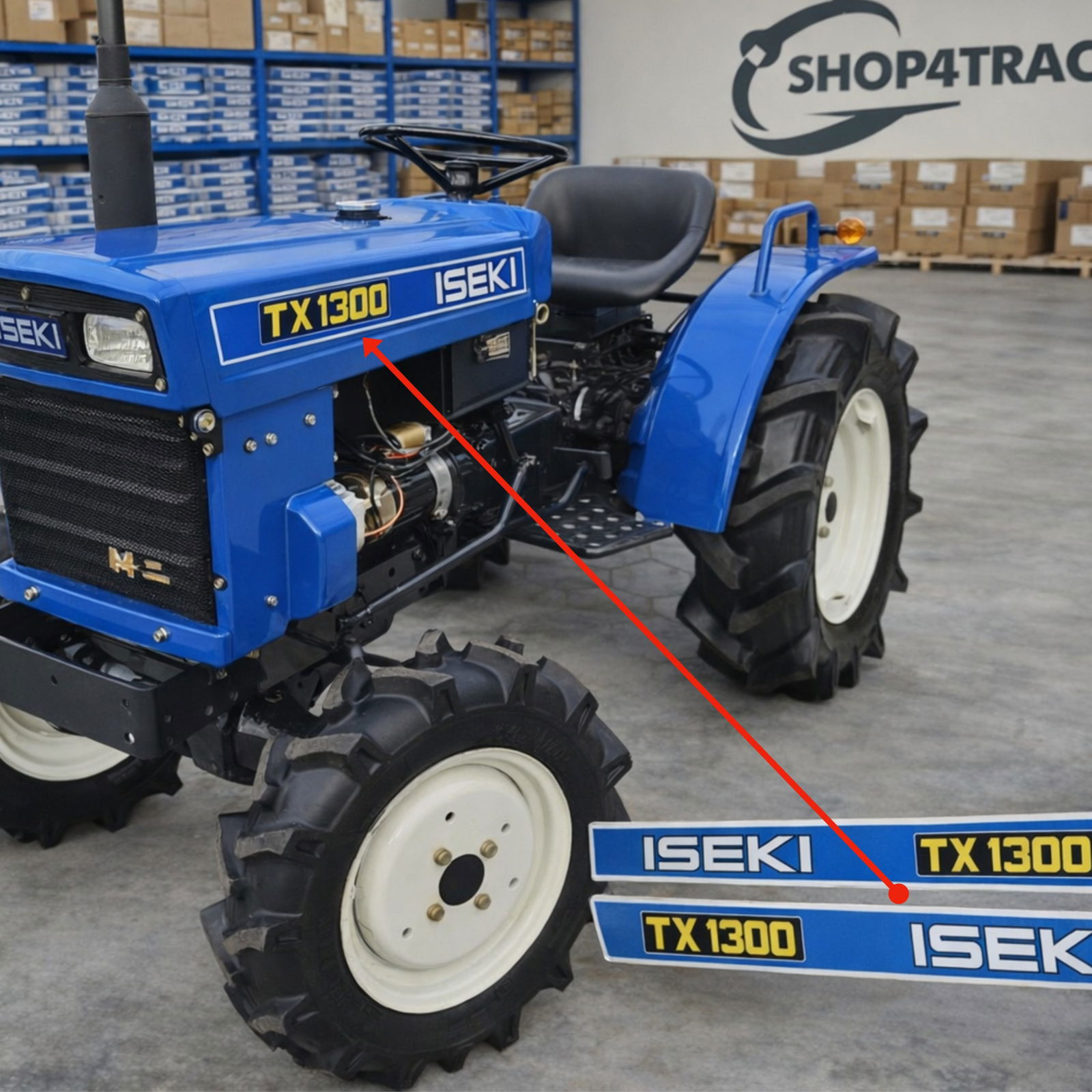 Stickers | Iseki TX1300 sticker set | TX Series | Shop4Trac